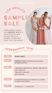 LA's Best Sample Sales You Can't Afford to Miss! - The LA Girl